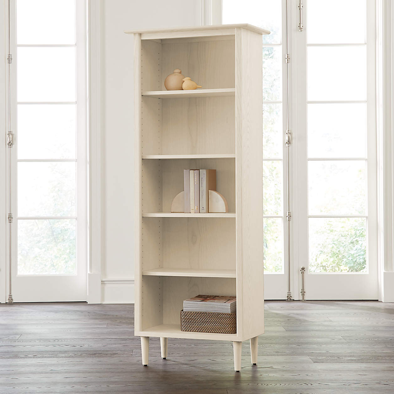 Kendall Cream Bookcase + Reviews | Crate & Barrel