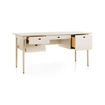 Kendall Cream Desk | Crate & Barrel