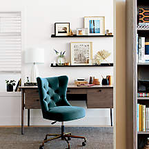 Kendall Dove Desk + Reviews | Crate & Barrel Canada