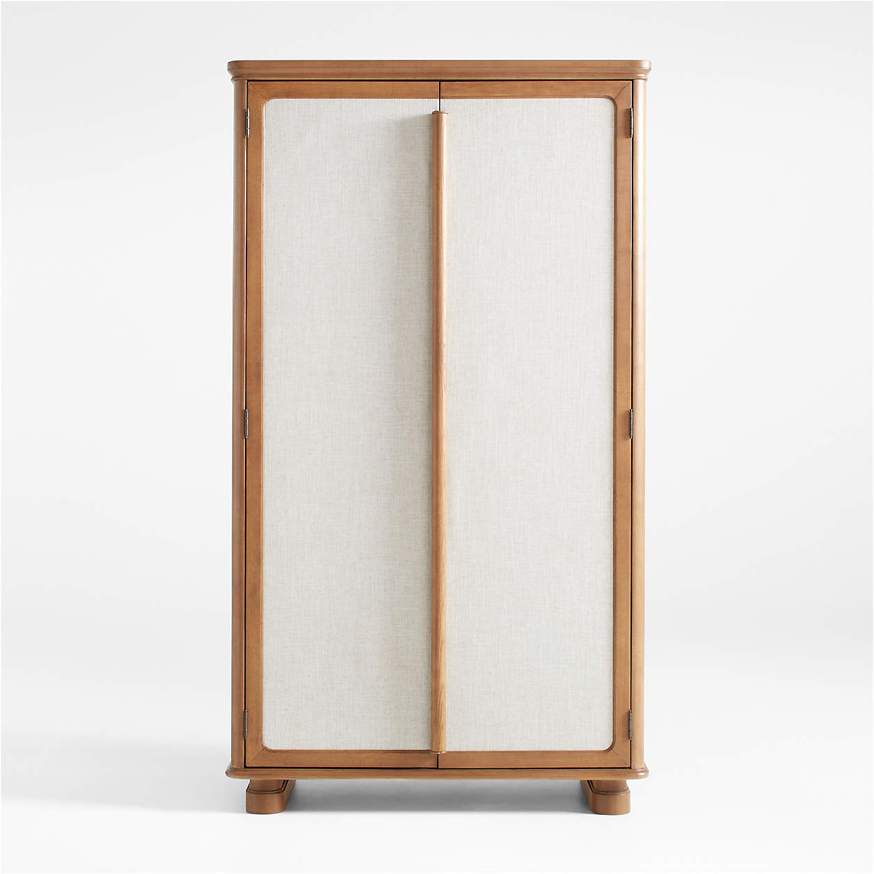 Kenmore Linen and Wood Storage Cabinet by Jake Arnold | Crate & Barrel ...
