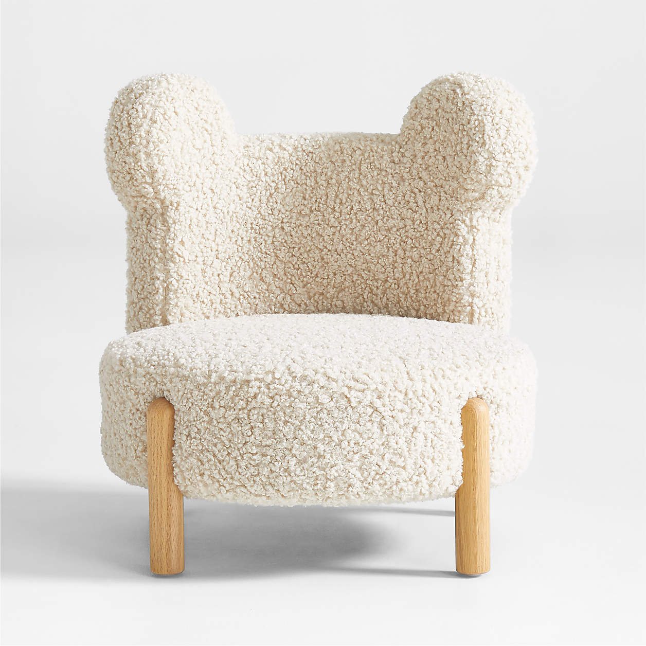 Kids Sherpa Bear-Shaped Chair + Reviews | Crate & Kids