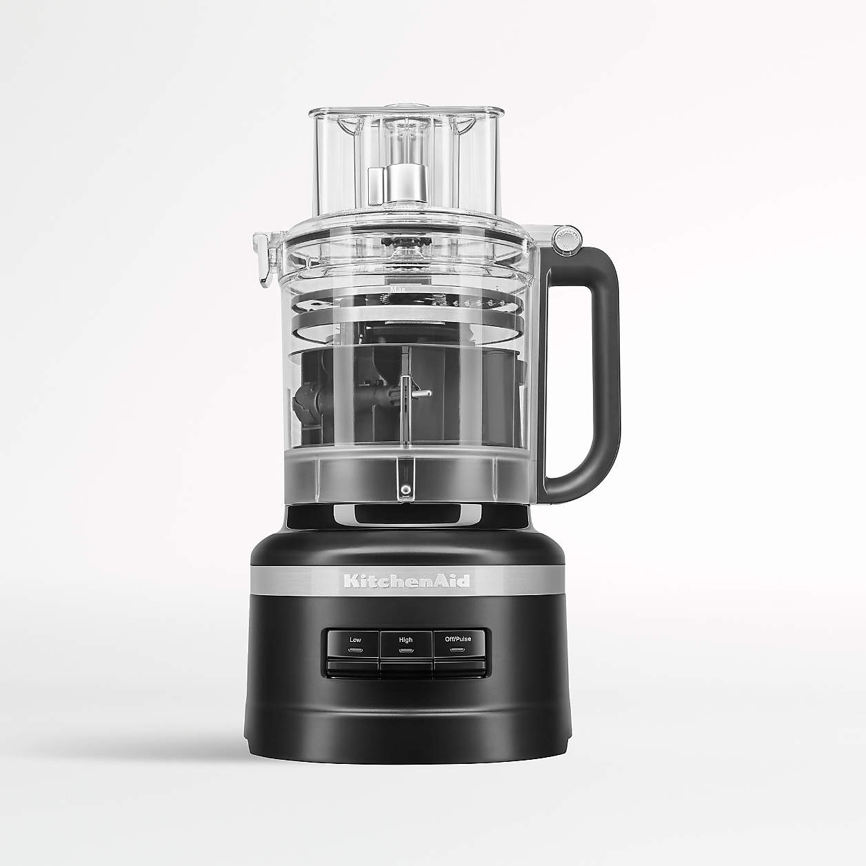 KitchenAid Matte Black 13-Cup Food Processor + Reviews | Crate & Barrel