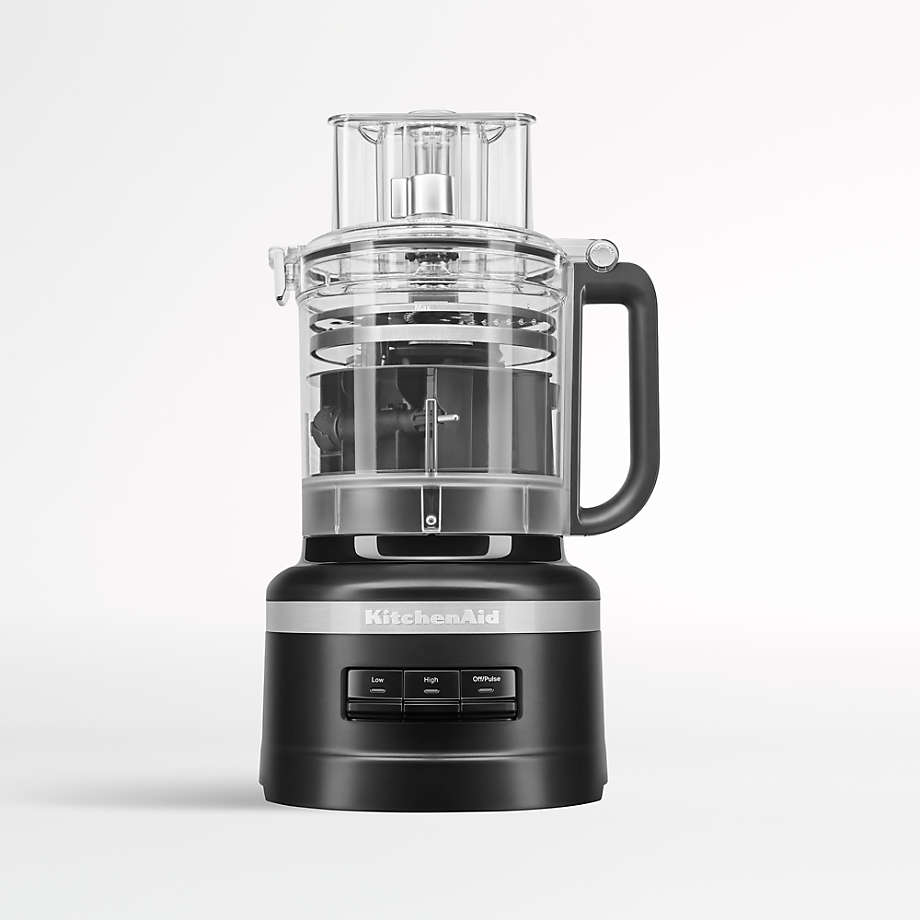 KitchenAid Matte Black 13-Cup Food Processor + Reviews | Crate & Barrel