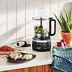 KitchenAid Matte Black 9-Cup Food Processor + Reviews | Crate & Barrel