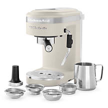 KitchenAid Matte Milkshake White Semi-Automatic Espresso Machine Maker ...