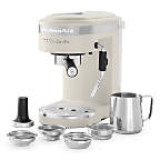 KitchenAid Matte Milkshake White Semi-Automatic Espresso Machine Maker ...