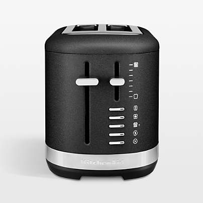 KitchenAid 2-Slice Toaster in Cast Iron Black + Reviews | Crate & Barrel