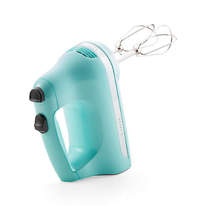 KitchenAid 6-Speed Ice Blue Electric Hand Mixer with Flex Edge Beaters ...