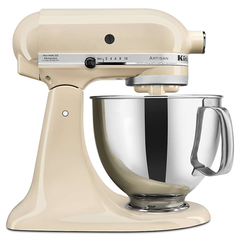 KitchenAid KSM150PSAC Artisan Almond Cream 5-Quart Tilt-Head Stand ...