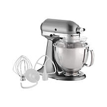 KitchenAid KSM150PSMC Metallic Chrome 5-Quart Tilt-Head Stand Mixer ...