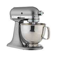 KitchenAid KSM150PSMC Metallic Chrome 5-Quart Tilt-Head Stand Mixer ...