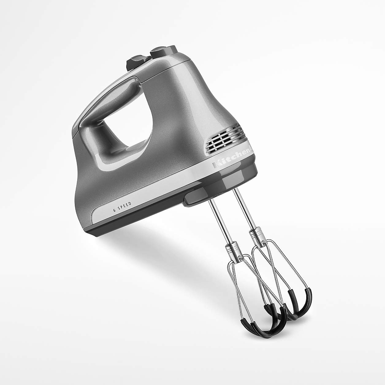 KitchenAid 6-Speed Contour Silver Electric Hand Mixer with Flex Edge ...