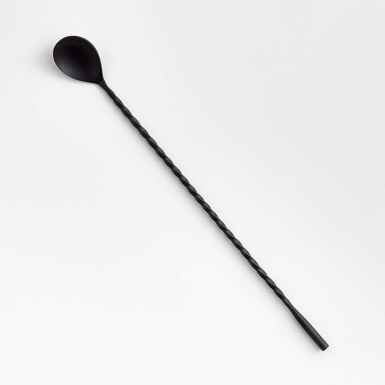 Knight Matte Black Stainless Steel Bar Spoon | Crate & Barrel