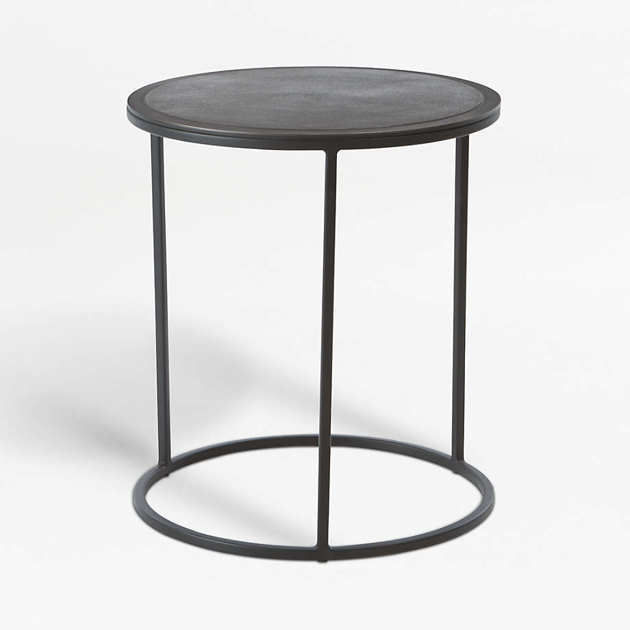 Knurl Small Round Accent Table + Reviews | Crate & Barrel