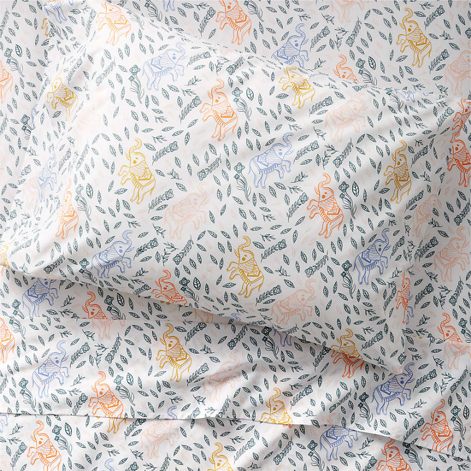 Modern Koshi Kids Organic Wild Animal Sheet Set | Crate & Kids | Crate ...