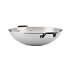 KitchenAid Stainless Steel 5-Ply 15" Open Wok + Reviews | Crate & Barrel