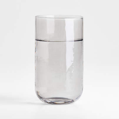 Kuruwa 12-Oz. Amber and Clear Hammered Glass Double Old-Fashioned Glass ...