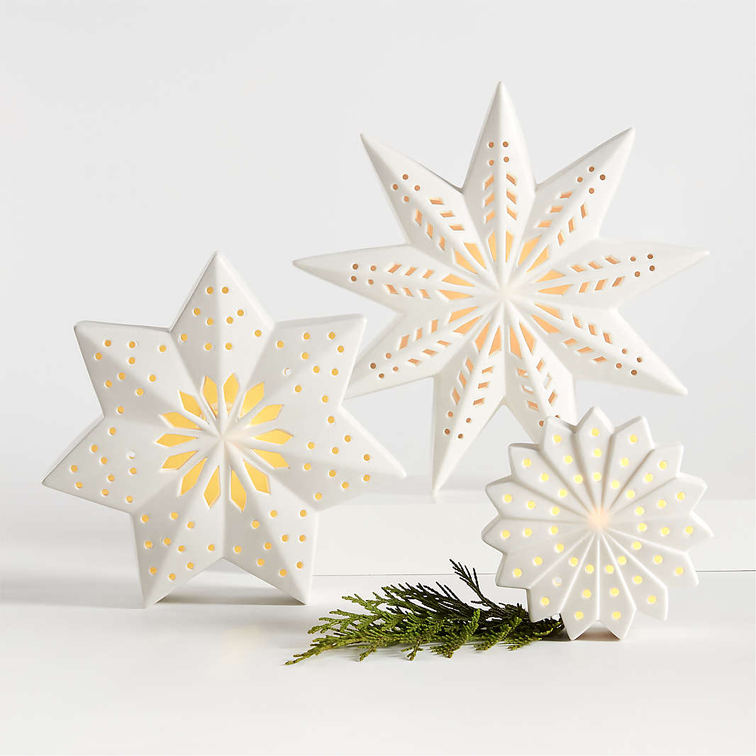 Christmas Snowflake Decorations & Holiday Snowflakes 2024 | Crate & Barrel