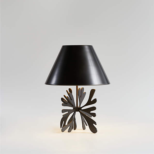 Large Heart Tipped Flora Table Lamp with Linen Shade by Lucia Eames ...