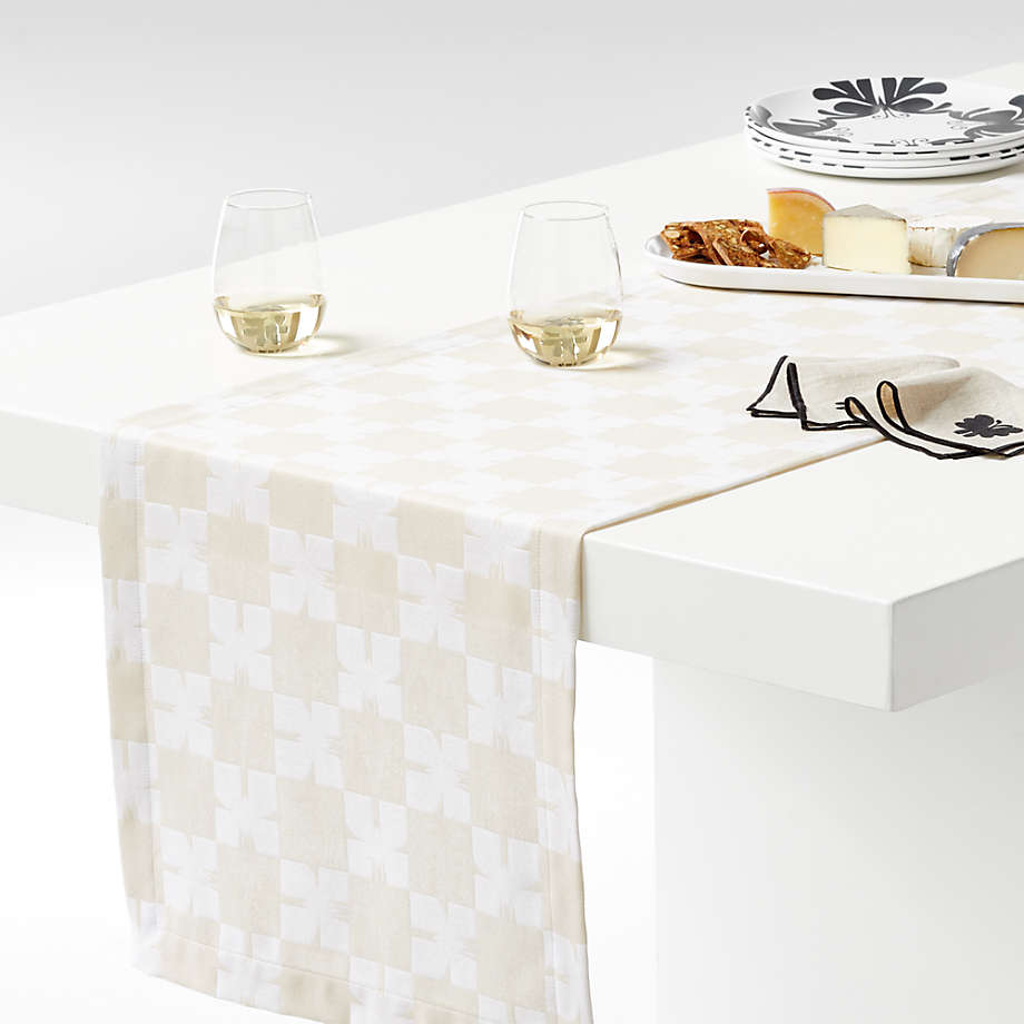 Sentry Repeat Butterfly Table Runner by Lucia Eames | Crate & Barrel