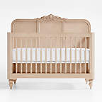 Lennox Carved Wood Convertible Baby Crib with Toddler Bed Rail by ...
