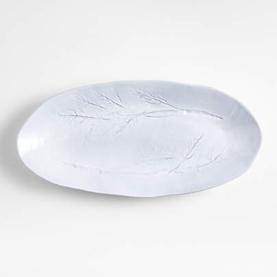 Large White Scallop Eyelet Stoneware Colander by Laura Kim | Crate ...