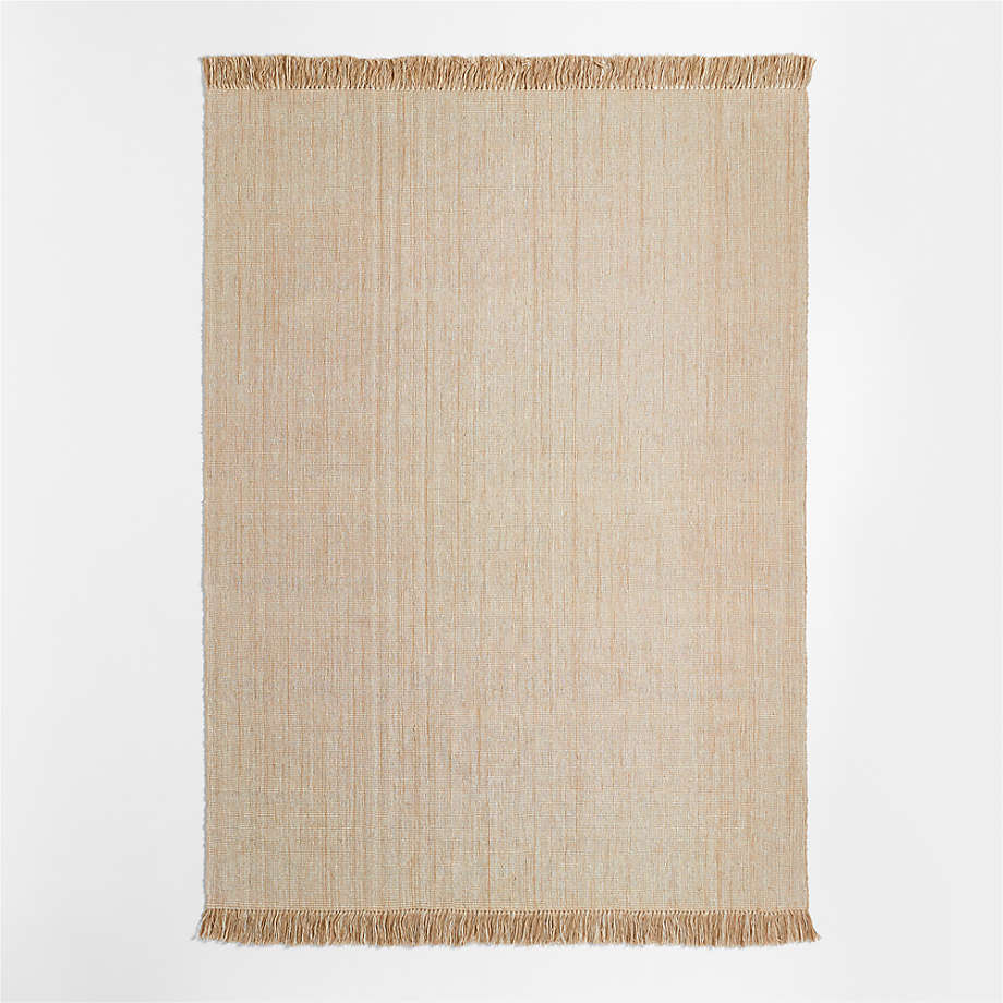 Flatweave Jute Tassel Natural Area Rug 8'x10' by Laura Kim | Crate & Barrel