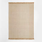 Flatweave Jute Tassel Natural Area Rug 8'x10' by Laura Kim | Crate & Barrel