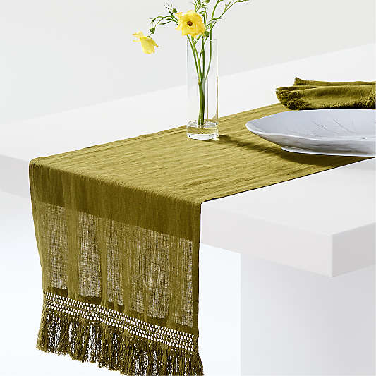 Green Table Runners | Crate & Barrel