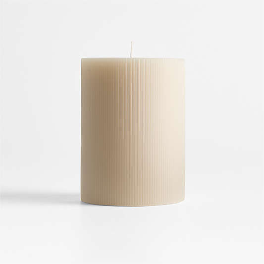 Ivory Candles: Cream & Ivory White Pillar Candles | Crate & Barrel