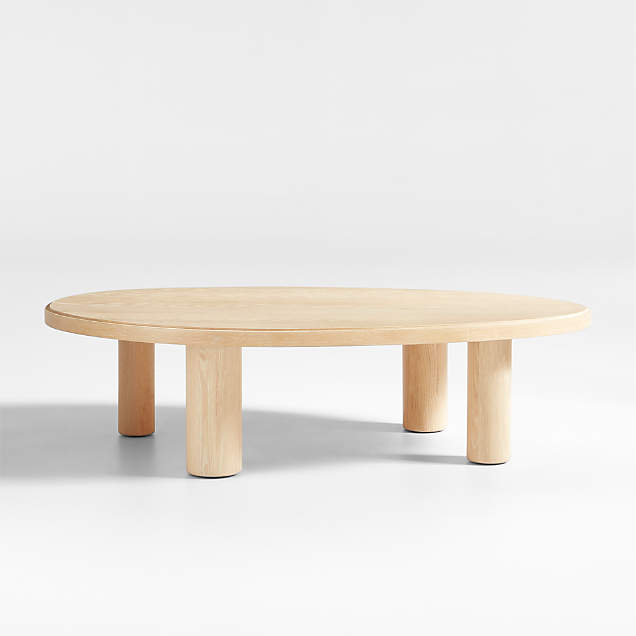 Baja Natural Oak Wood 40" Square Coffee Table + Reviews | Crate ...