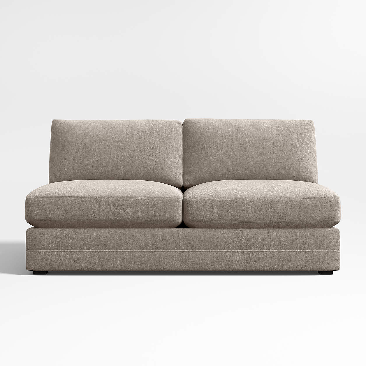 Lakeview Upholstered Armless Sofa | Crate & Barrel