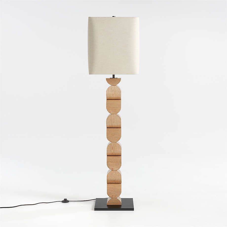 Landing Wood Corner Floor Lamp | Crate & Barrel