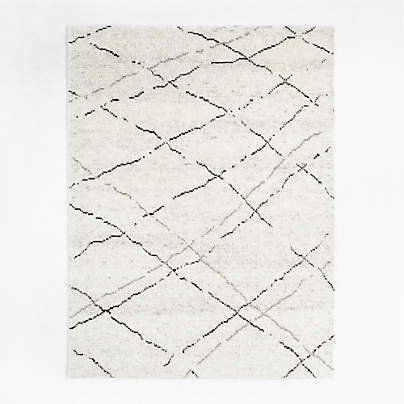 Rimini Wool Loop Cream Area Rug 6'x9' + Reviews | Crate & Barrel Canada