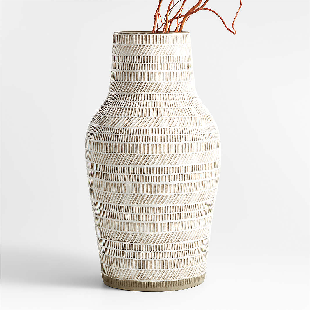 White Vases & Cream White Vases for Botanicals | Crate & Barrel