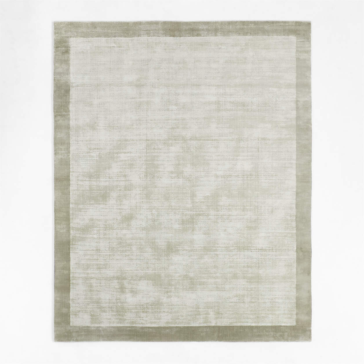 Laval Border Light Grey Area Rug 6'x9' + Reviews | Crate & Barrel