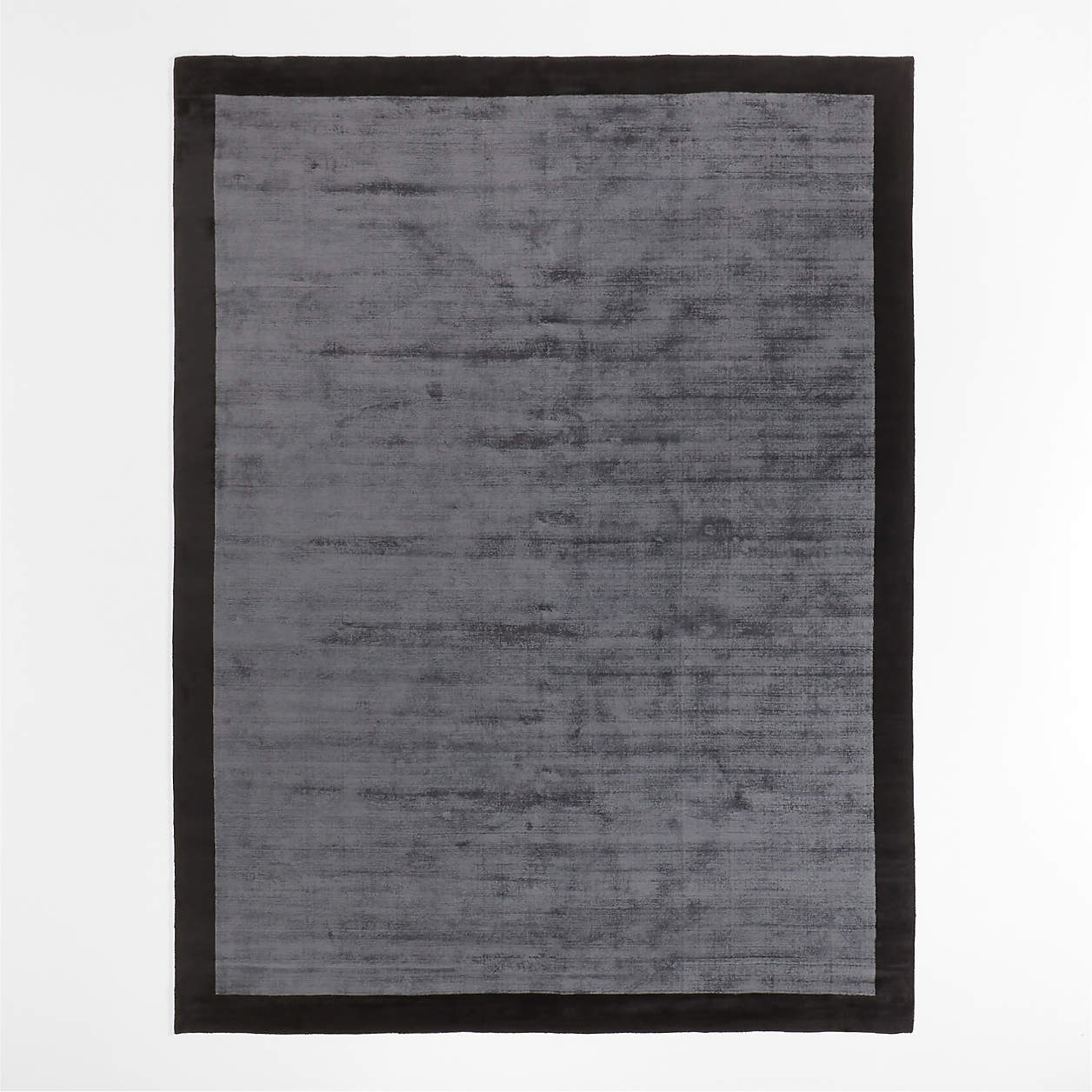 Laval Border Solid Black Area Rug 8'x10' + Reviews | Crate & Barrel Canada