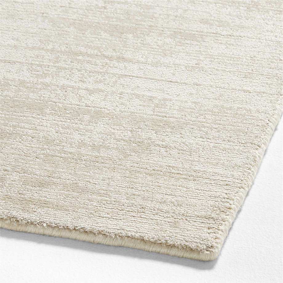 Laval Solid Tip-Sheared Ivory Rug 12"x18" Swatch | Crate & Barrel