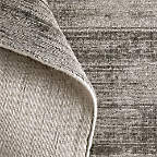 Laval Viscose Solid Taupe Area Rug 6'x9' + Reviews | Crate & Barrel Canada