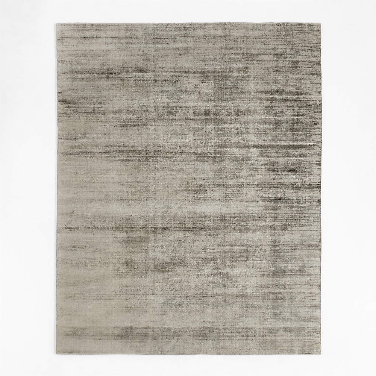Laval Solid Tip-Sheared Taupe Area Rug 6'x9' | Crate & Barrel
