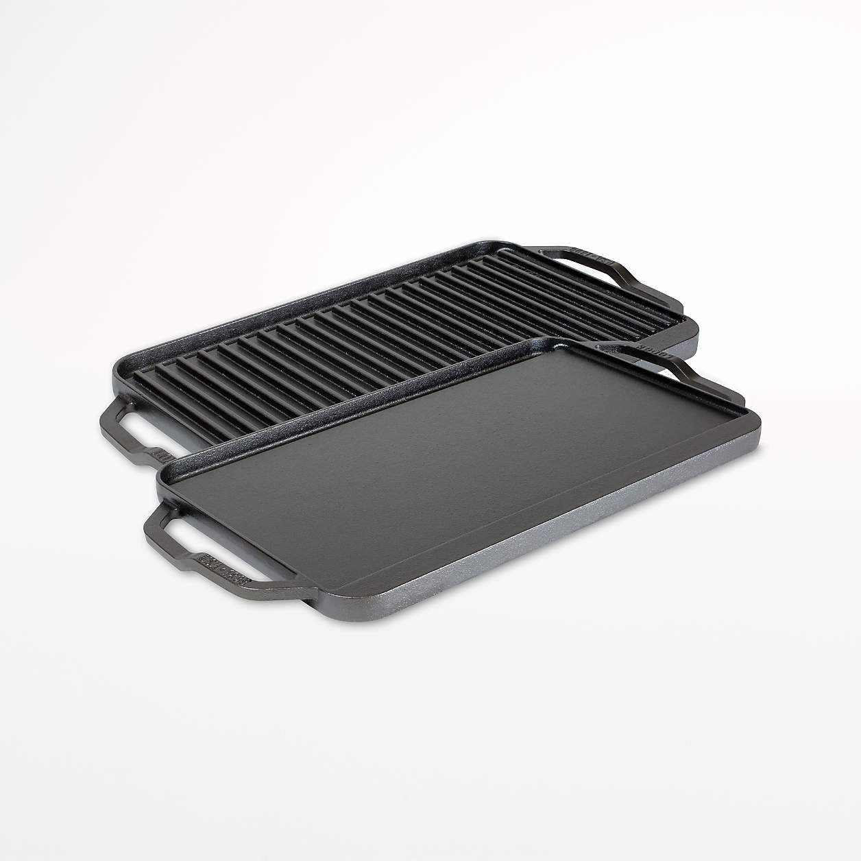 Lodge Chef Collection Seasoned Cast Iron Double Burner Reversible Grill ...