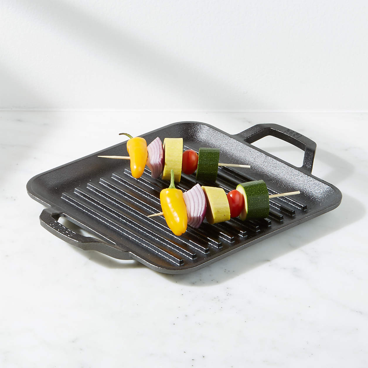Lodge Chef Collection 11" Seasoned Cast Iron Square Grill Pan + Reviews ...