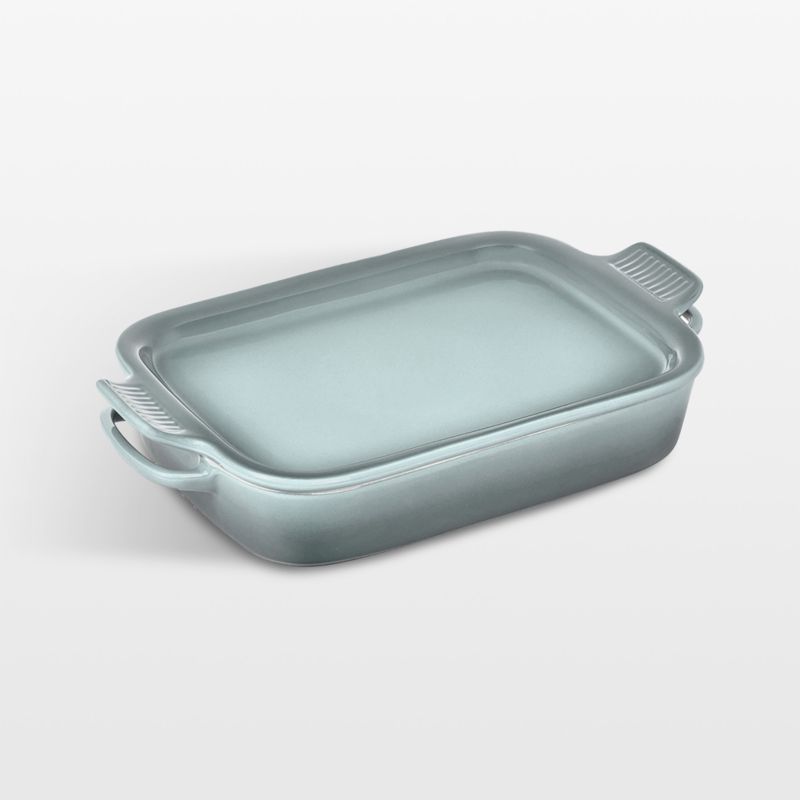 Le Creuset Rectangular Sea Salt Dish with Platter Lid + Reviews | Crate ...