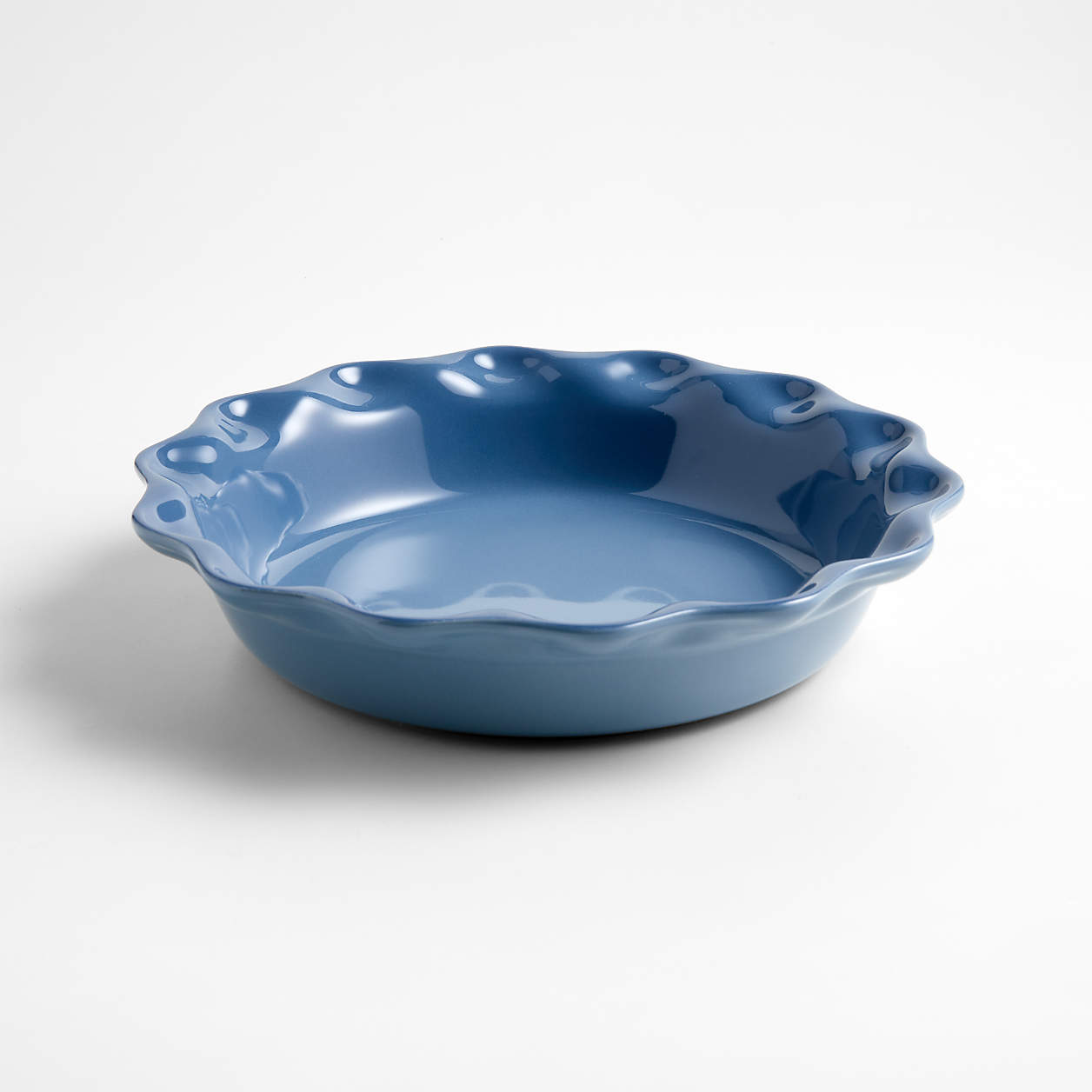 Le Creuset 9" Chambray Heritage Pie Dish + Reviews | Crate & Barrel