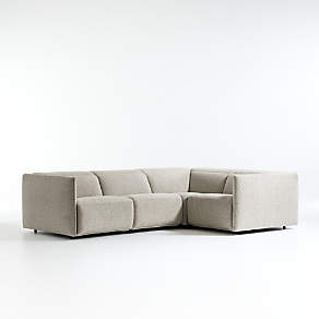 Leisure Power Recliner 5 Piece Sectional Sofa Crate Barrel