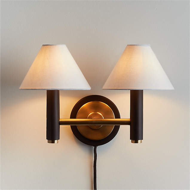 Lyre Single-Light Sconce | Crate & Barrel