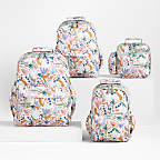 Leopard Floral Personalized Large Kids School Backpack with Side ...