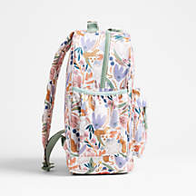 Leopard Floral Personalized Large Kids School Backpack with Side ...