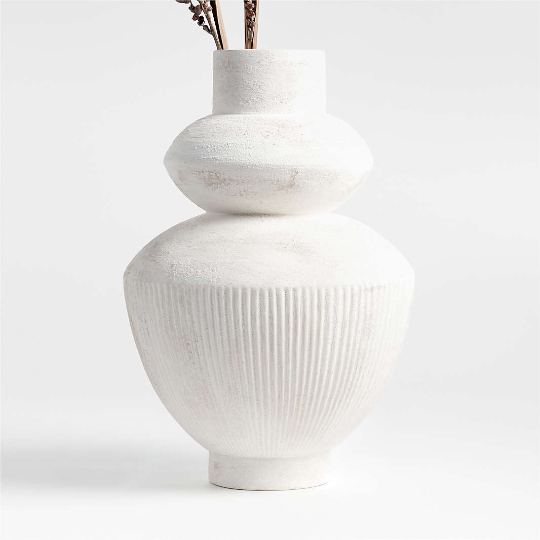 White Vases & Cream White Vases for Botanicals | Crate & Barrel
