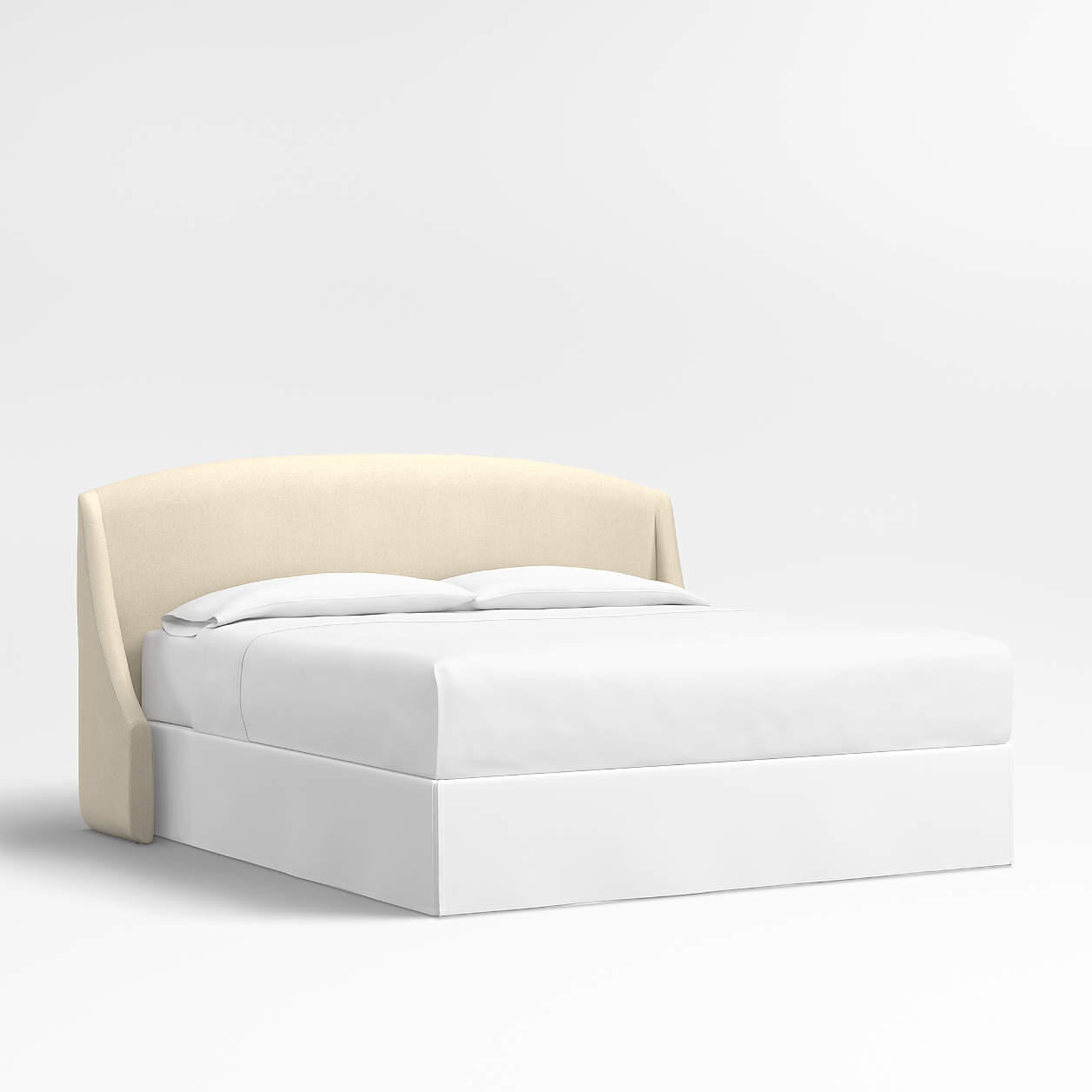 Lafayette 48" Boucle Weave Ivory Upholstered Queen Headboard + Reviews ...